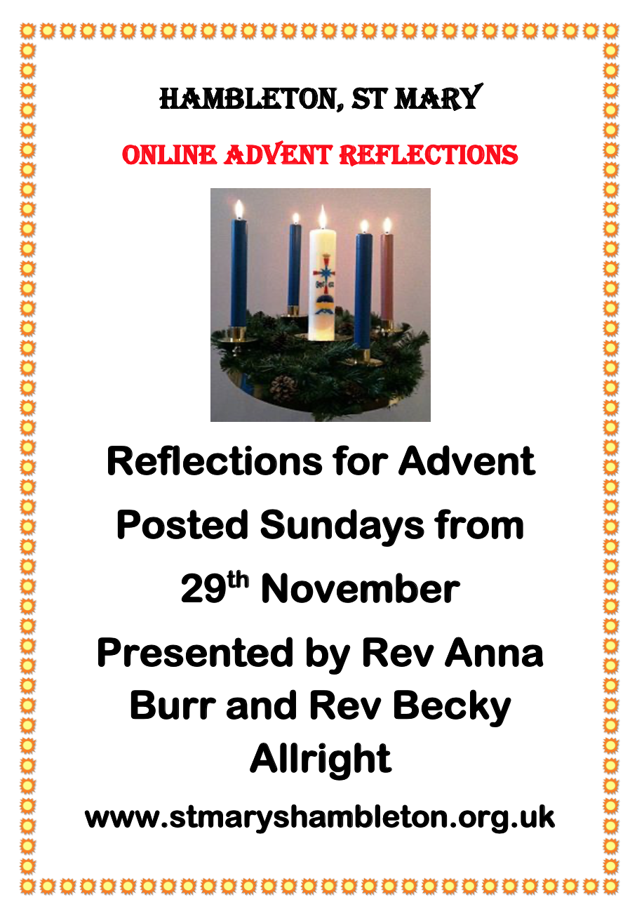 Advent Reflections 2020 | St. Mary's Church, Hambleton